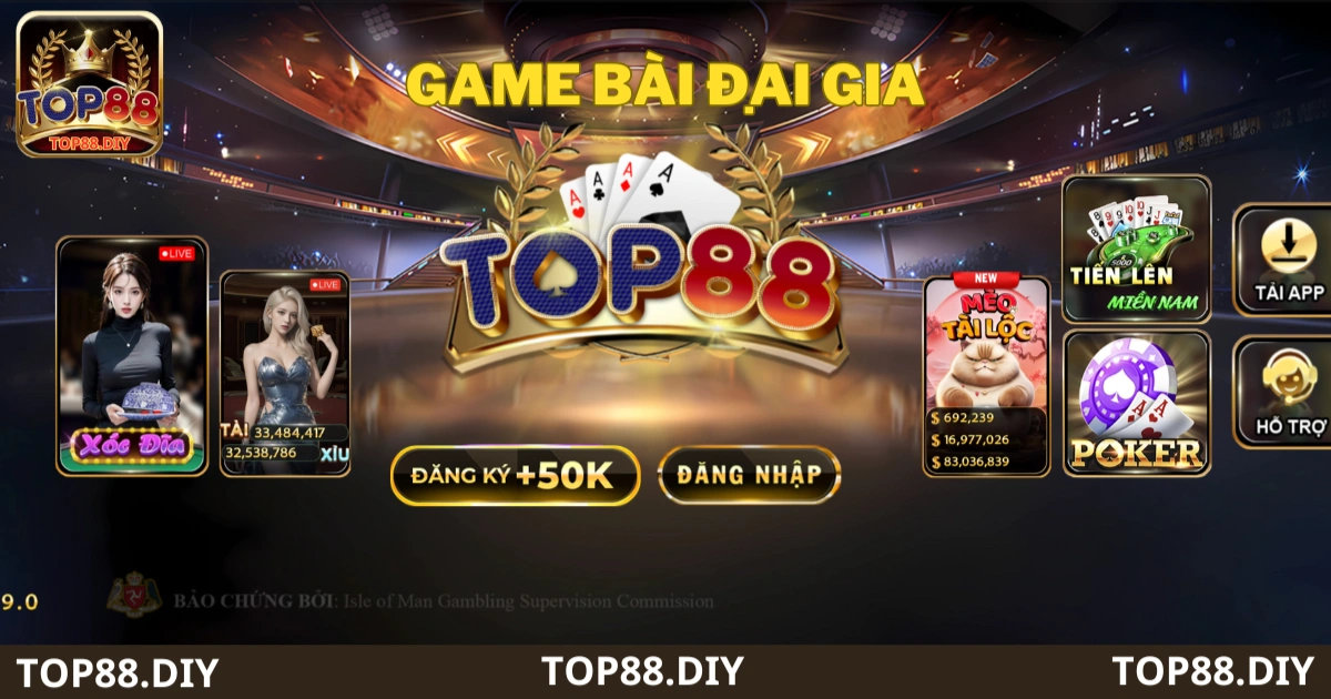 TOP88 - CỔNG GAME ĐỔI THƯỞNG DANH TIẾNG TOP 1 VIỆT NAM 2025
